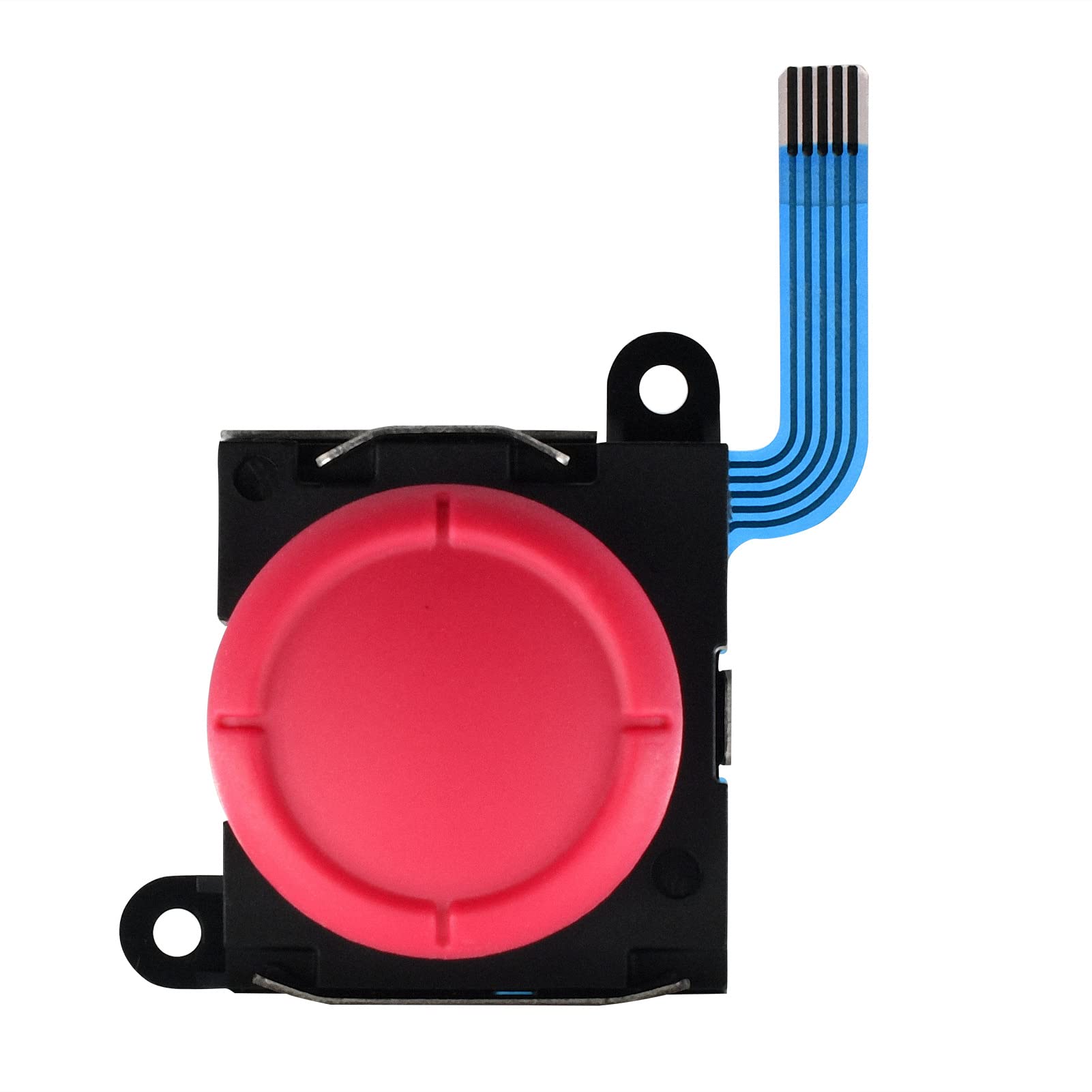 ENVPRFR 3D Joystick Thumb Stick Replacement for Nintendo Switch Joycon Controller & Switch Lite Accessories 2 Pack Left/Right Analog Joysticks & 4 Screws (Red)