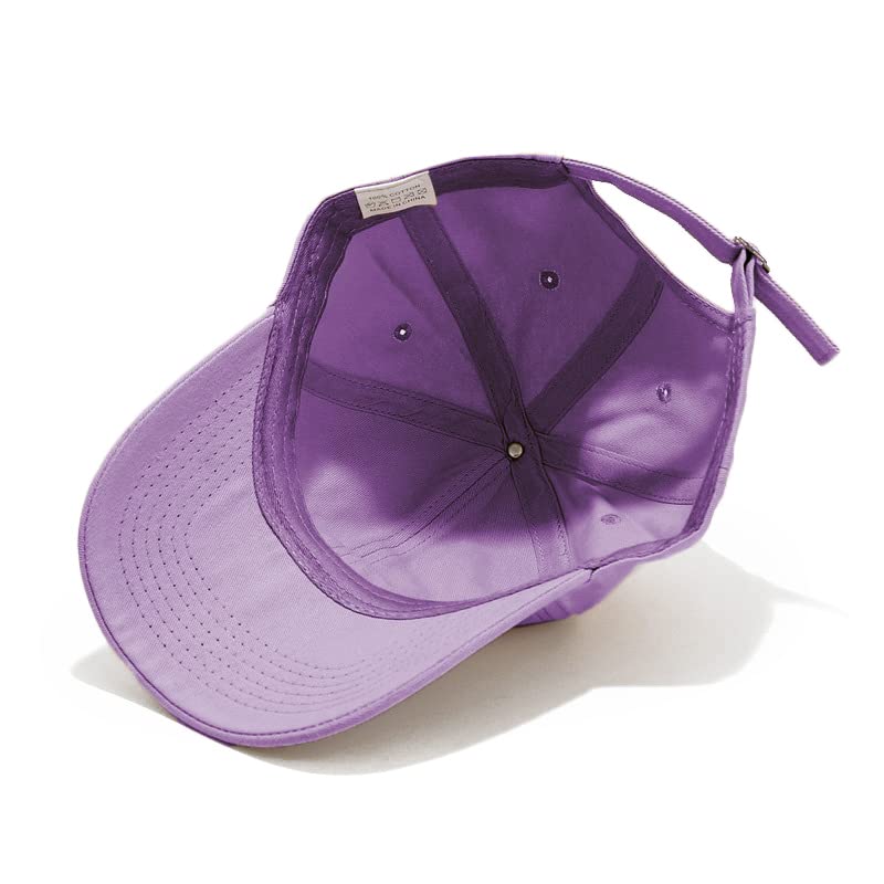 GEGEEN DOMOG Smiley Face Hat Trucker Hats Adjustable Smile Baseball Cap Summer Preppy Y2k Hat for Women Men (Patch-Purple)