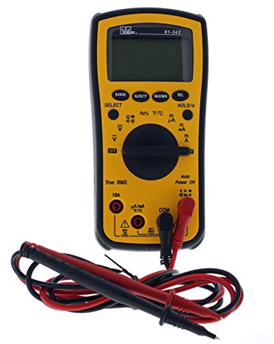 IDEAL INDUSTRIES INC. 61-342 Test-Pro Digital Multi-Meter with TRMS, Temp, Cap, Hz, Backlight, CATIII for 600v, Yellow