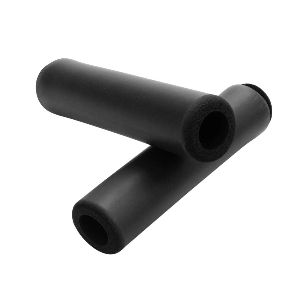 Toxz 1Pair Bike Silicone Anti-Slip Handlebar Grips for Mountain MTB Bicycle Cycling,with End Plug,Shock Absorption Lightweight Silicone Handlebar