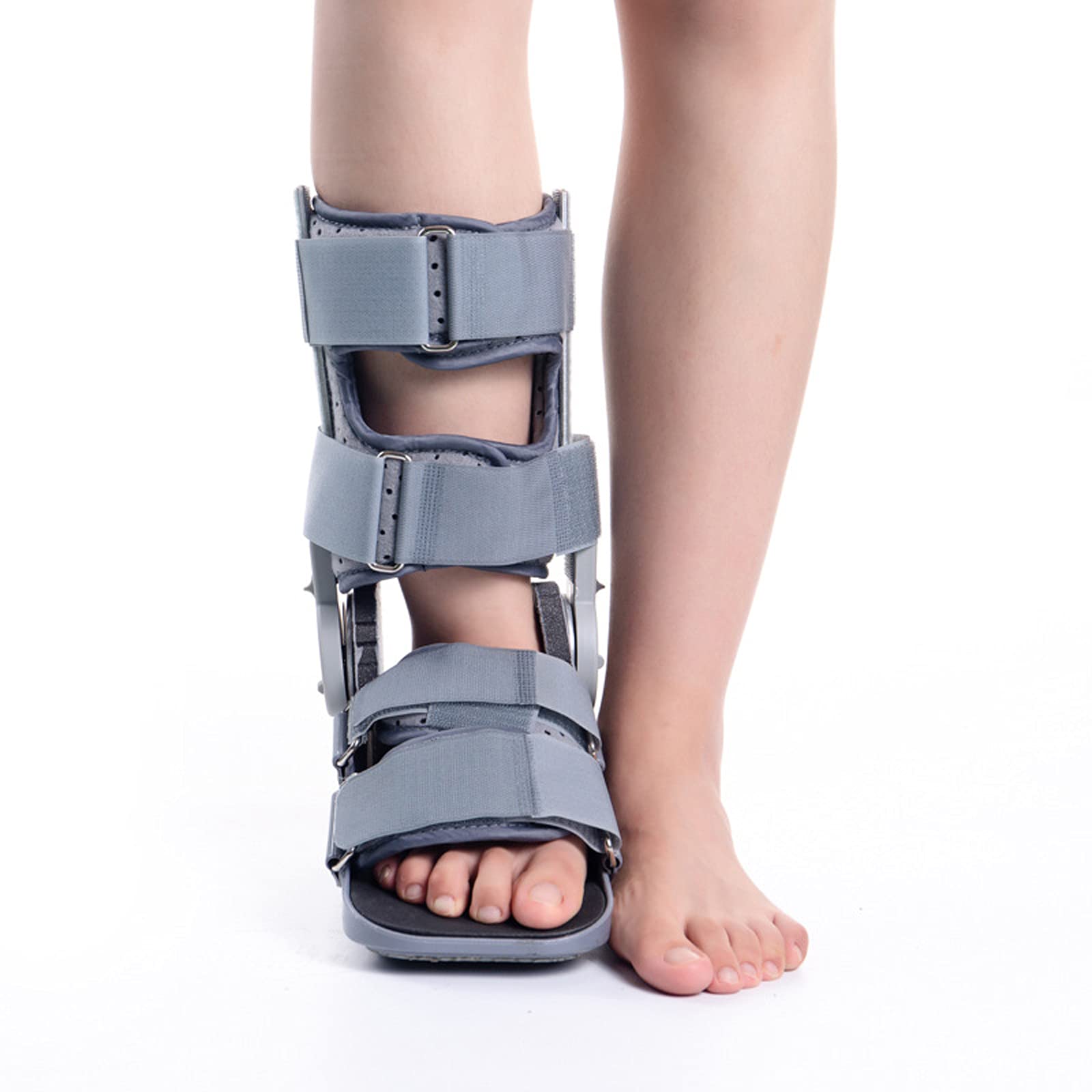 DXDUI Fracture Walking Shoes Boot Ankle Orthosis Joint Fixation Brace Adjustable Breathable Calf Protector Injuries Fractures Sprains Instead of Plaster,XL