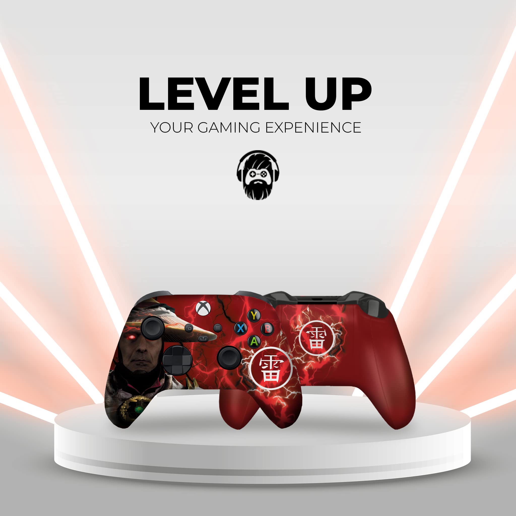 DreamController Kingdoom Hearts B&W Custom X-box Controller Wireless compatible with X-box One/X-box Series X/S Proudly Customized in USA with Permanent HYDRO-DIP Printing (NOT JUST A SKIN)