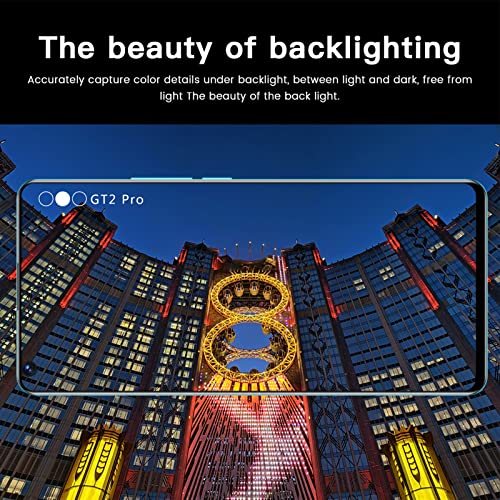 Unlocked Smartphones, 3 Card Slots 3 in 1 Navigation System 4GB RAM 64GB ROM Cellphone Face Unlock for Entertainment (US Plug)