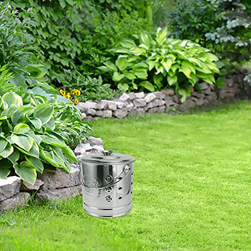 HANABASS Burning Fire Bowl Burn Barrel Incinerator Cage 1 Set Incinerator Fireplace Bucket Outdoor fire Pit fire Pit Bowl Burn Barrel with Burn Barrel Burn Barrel Barrel Fire Pit Cage Beach Fire Pit