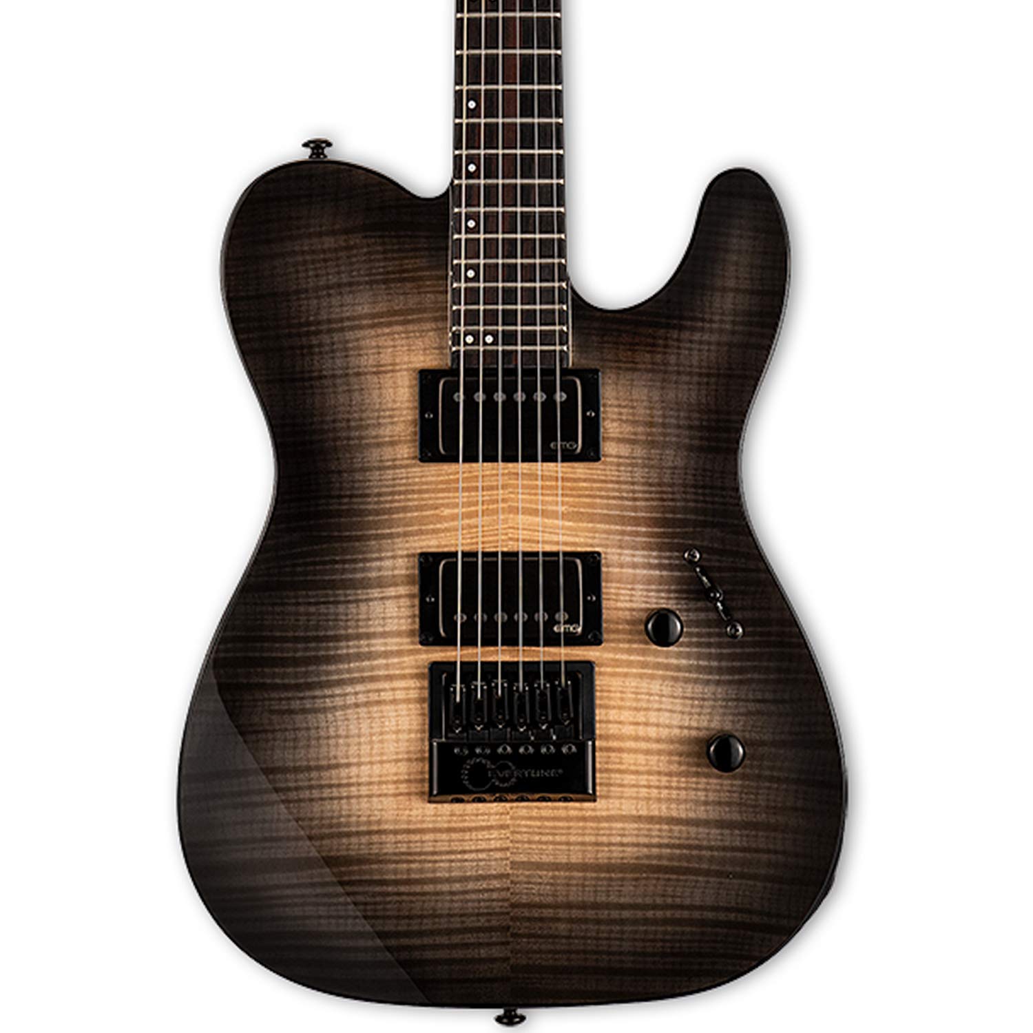 ESP LTD TE-1000 Evertune Electric Guitar, Black Natural Burst