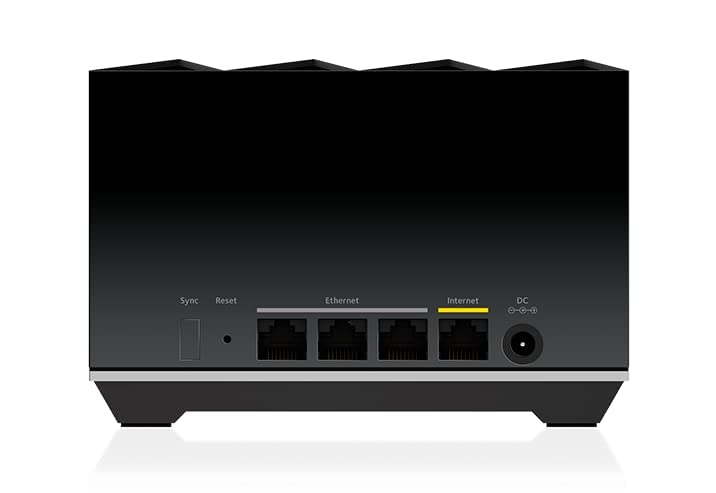 NBS Nighthawk MR80 Tri-Band Wi-Fi 6 Mesh Router 802.11b/g/n/ac/ax AX3600 ((Router Only) (Satellite Sold Separately))