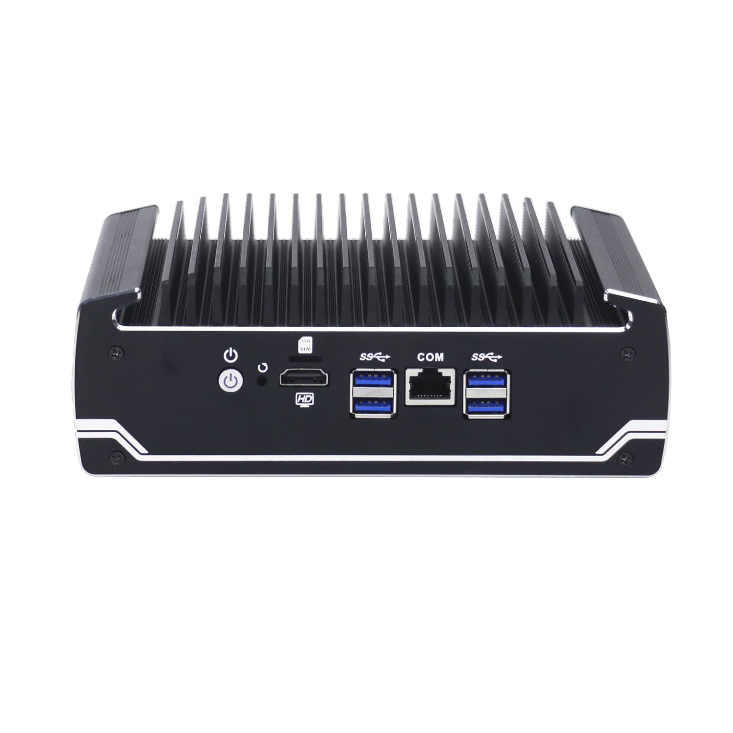 Micro Firewall Appliance, Mini PC, OPNsense, VPN, Router PC, Intel I7 8550U, HUNSN RX03, AES-NI, Nano SIM Slot, HDMI, COM, 6 x Intel I211, Vesa Mount, 16G RAM, 512G SSD