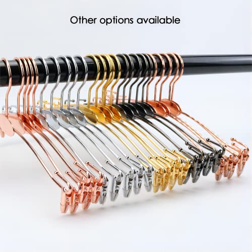 LOVENJOY Clothes Hooks Hangers Rack Metal Alloy Rose Gold for Underwear Bra Pants with Non Slip Clips for Laundry Lingerie Shop Display, 2 Pcs