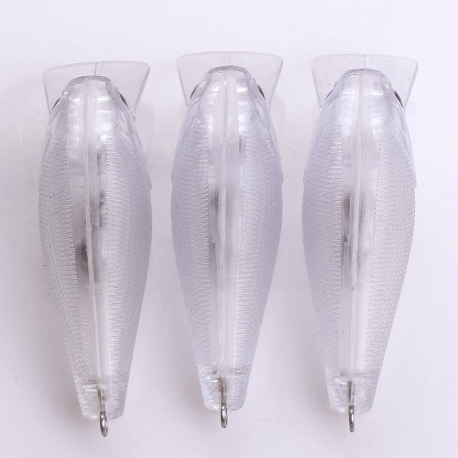 GHGHF 25 Pcs/Unpainted Fishing Lures 8cm 8g Artificial Bait Carp Fishing Wobblers Tackles DIY Lures Clear Blank Crankbaits