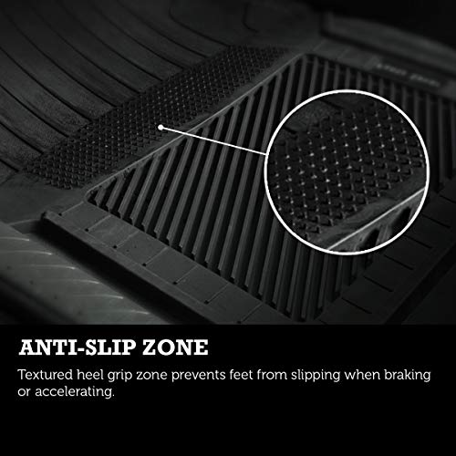 PantsSaver Custom Fit Floor Mats for Volvo S60 Cross Country 2019 All Weather Protection-4 Piece Set-High Raised Border Protection Great for Catching Spills - Black