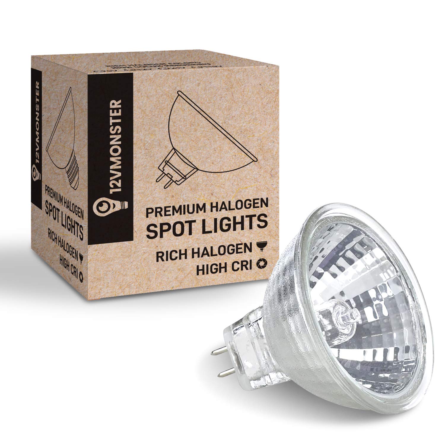 MR11 Halogen Spot Light Bulb Down Reflector Lamp 5W 12V 2 Prong Stove Hood Range Lighting High CRI Warm White 5 Watt GU4 Dimmable Replacement Fiber Optic BAB C Bright Kitchen 45° Beam I 11⁄8 inches