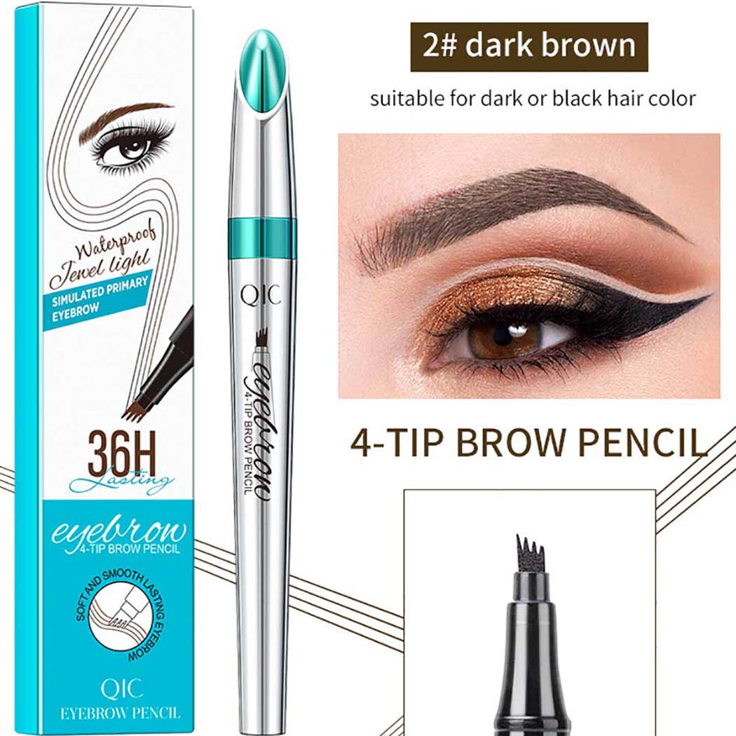 Eyret Liquid Eyebrow Pencil Natural Waterproof Eyebrow Pen Long-Lasting Eyebrow Microblading Pen Makeup Costume for Women and Girls
