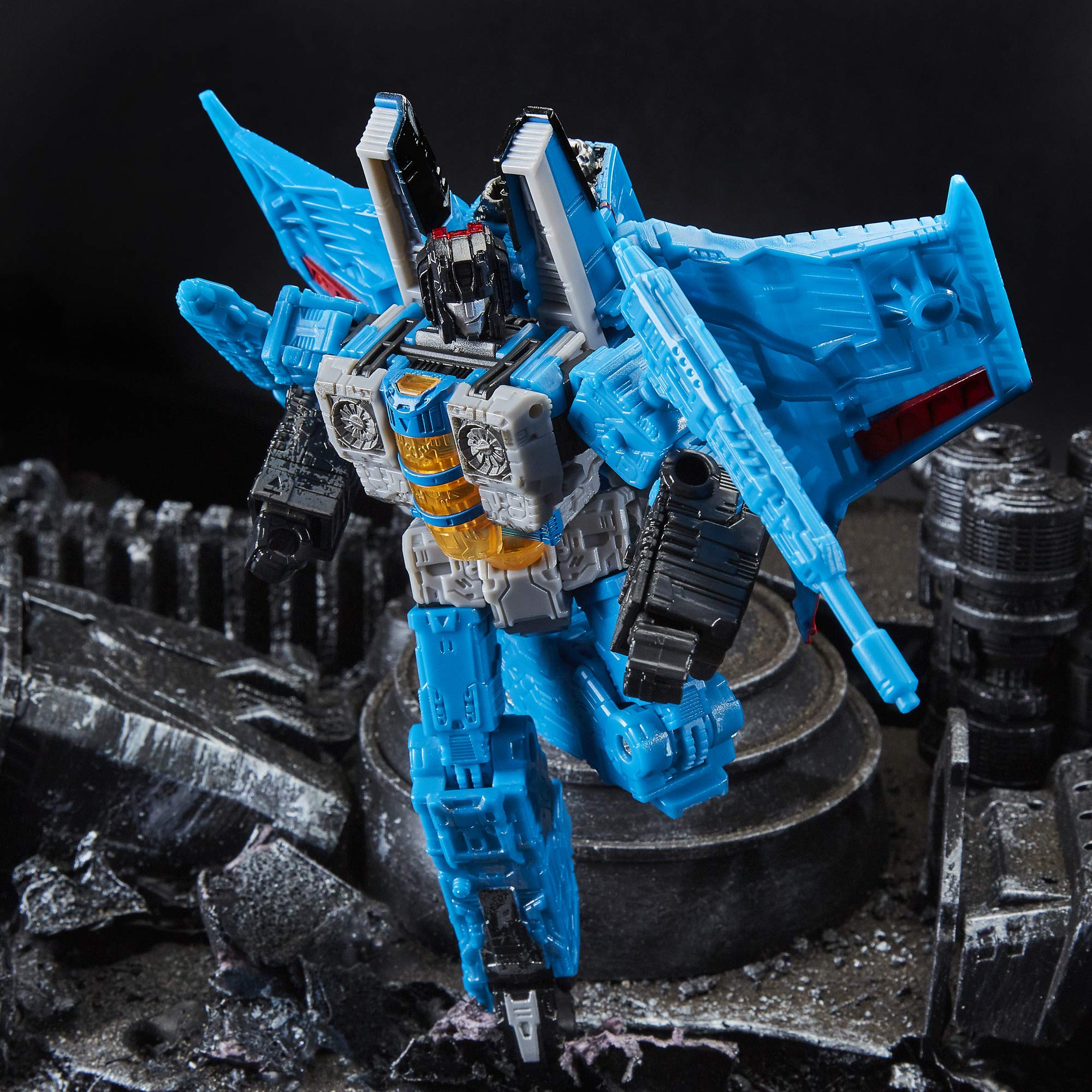 Transformers Toys Generations War for Cybertron Voyager WFC-S39 Thundercracker Action Figure - Siege Chapter - Adults and Kids Ages 8 and Up, 7-inch