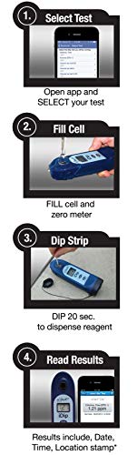 Industrial Test Systems Exact® iDip® Photometer 486101-SB-K Smart Brew Starter Kit with Meter, Blue