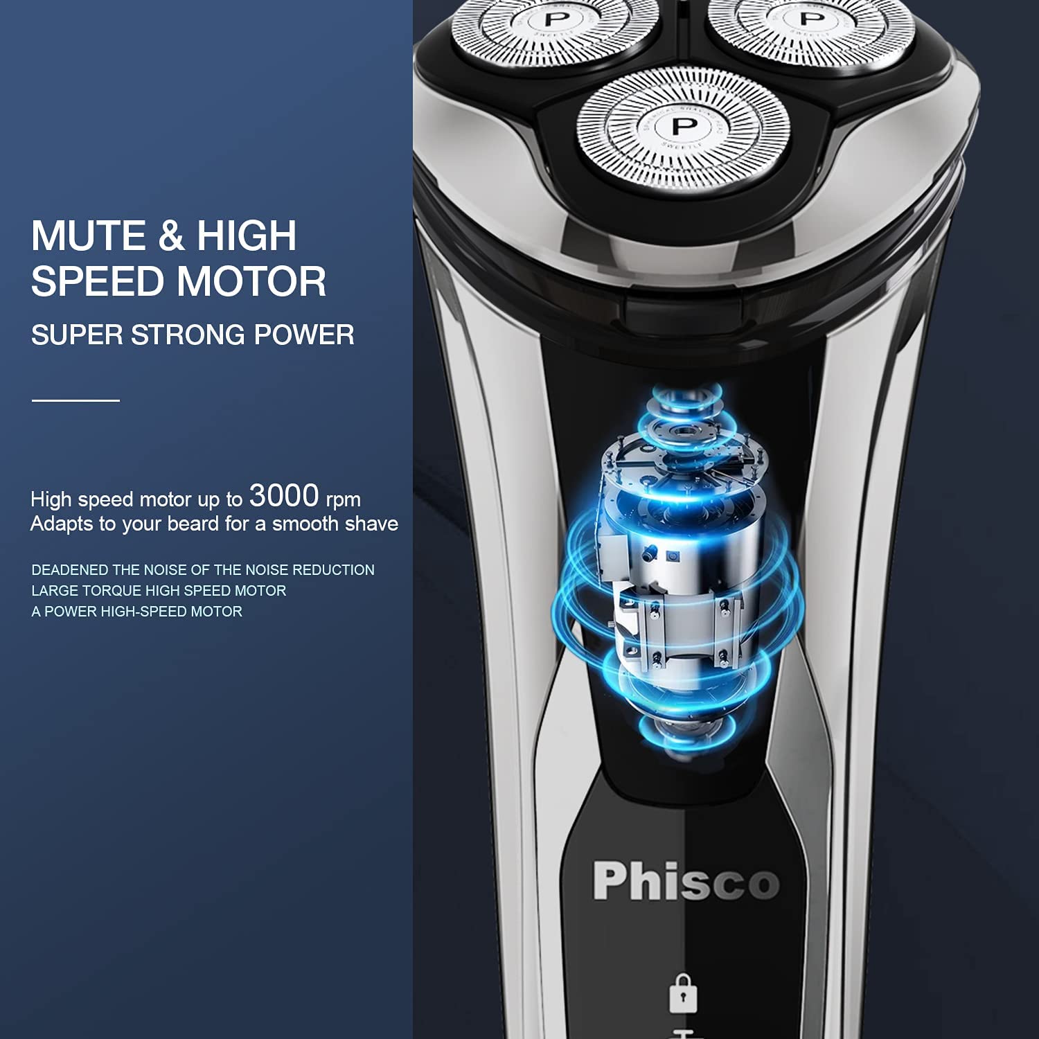 Electric Shaver Men (Blue)