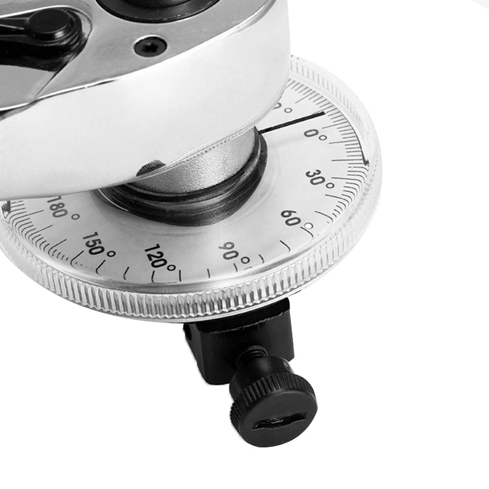 difcuyg5Ozw 1/2 Inch Adjustable Drive Torque Wrench Angle Gauge Meter Spanner Poatable Easy Using Auto Car Repair Tool