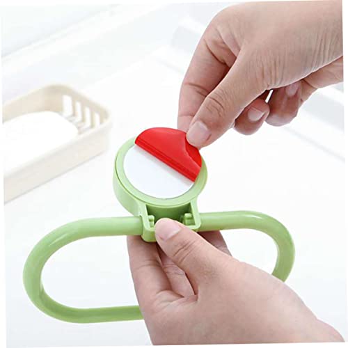 OSALADI 3pcs Adhesive for Self Holders Ring Bracket Plastic Rack Home Drill Hooks Toilet Swing Hanger Wall Shower Washroom Holder Self- Bath Hangers Storage Drilling Towel Round Mounted