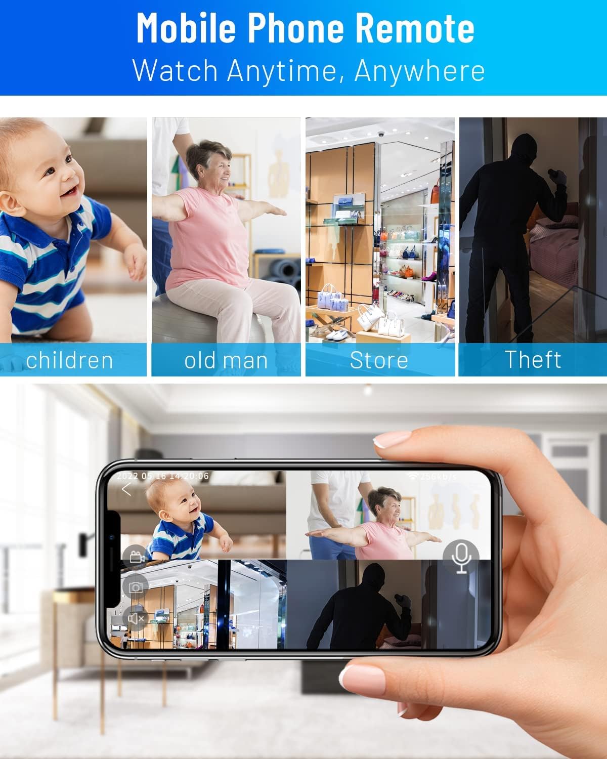 NOAHTEC 4MP PoE Security Camera System, 4Pcs CCTV Security Cameras System 2K IP Home Security Cameras with 8CH 8MP 4K NVR &Hard Drive 1TB, Person VehicleDetection, Two-Way Audio, 100ft Night Vision