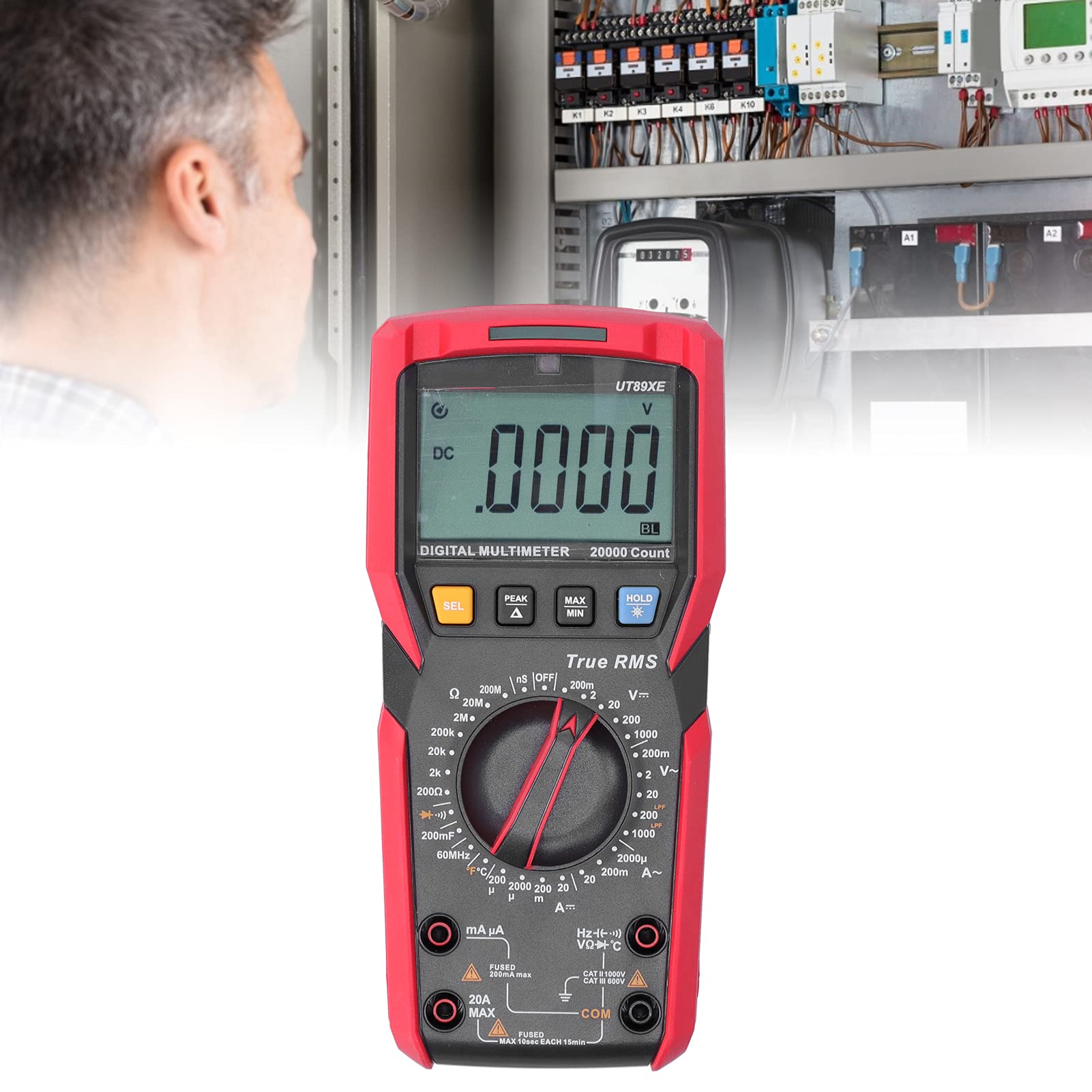 Digital Multimeter,UT89XE UNI‑T Multimeter Multifunctional High Accuracy Digital Meter for Electric Maintenance