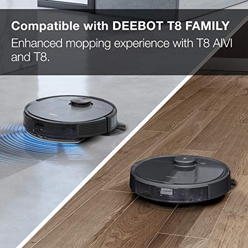 ECOVACS Deebot OZMO Pro Mopping System with Scrubbing Feature for Deebot T8 and T8 AIVI Robot Vacuum Cleaner and Mop, Over 2,000 sqft of Mopping (Add-on Accessory)