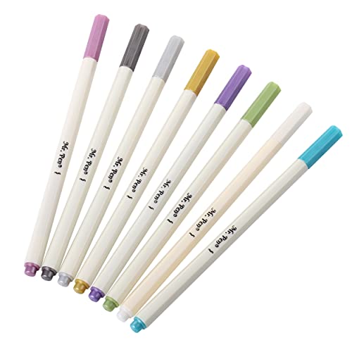 Mr. Pen- Metallic Markers, 8 Pcs, Assorted Colors, Metallic Markers Fine Tip, Metallic Pens, Metallic Markers for Black Paper, Metallic Paint Pens, Metallic Marker Pens, Markers for Scrapbooking.