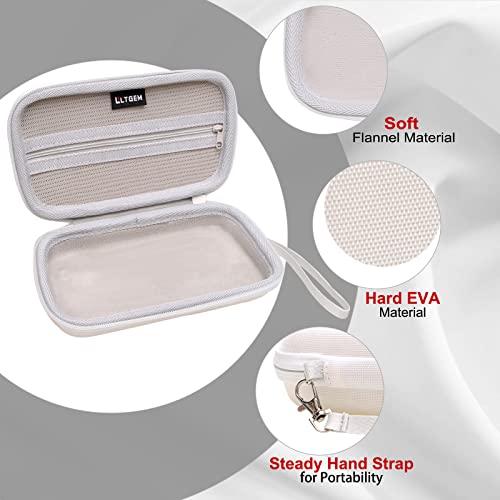 LTGEM EVA Hard Case for Razer Kishi V2 Mobile Gaming Controller - Travel Protective Carrying Storage Bag (White)
