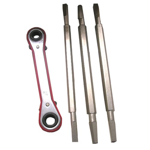 LASCO 13-2111 Metal Seat Removal Set, 3 Removal Tools, Plus Ratchet