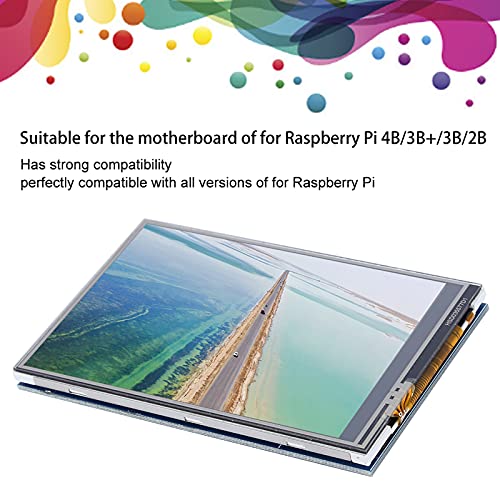 Jopwkuin 3.5inch Monitor, Professional Portable Standard Touchscreen for Daily Work Study