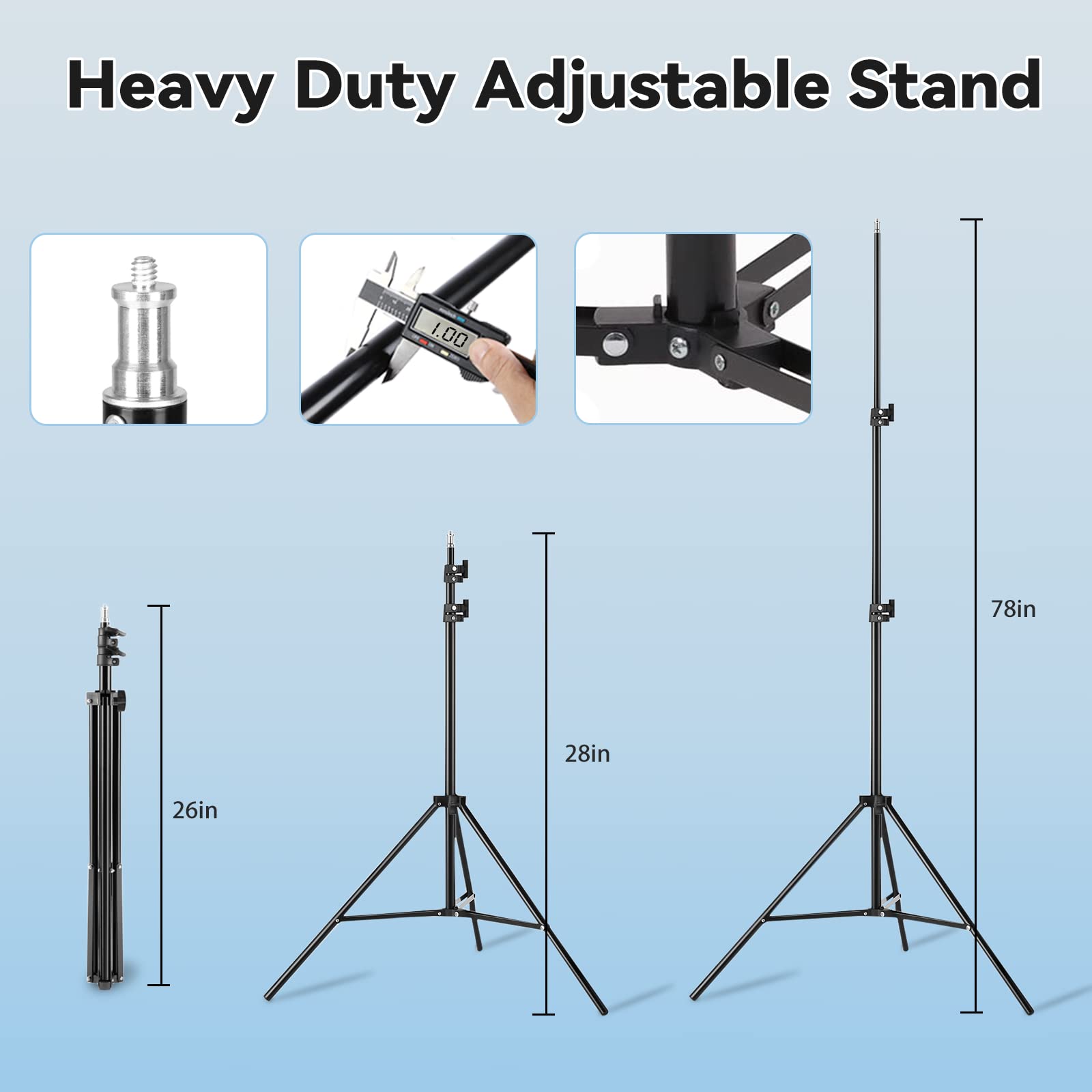Skytex Softbox Lighting Kit(1Pack), Continuous Photography Lighting Kit with 20x28in Soft Box 2x135W 5500K E27 Bulb, Photo Studio Lights Equipment for Camera Shooting, Video Recording