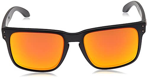 Oakley Men's OO9417 Holbrook XL Square Sunglasses, Matte Black/Prizm Ruby, 59 mm