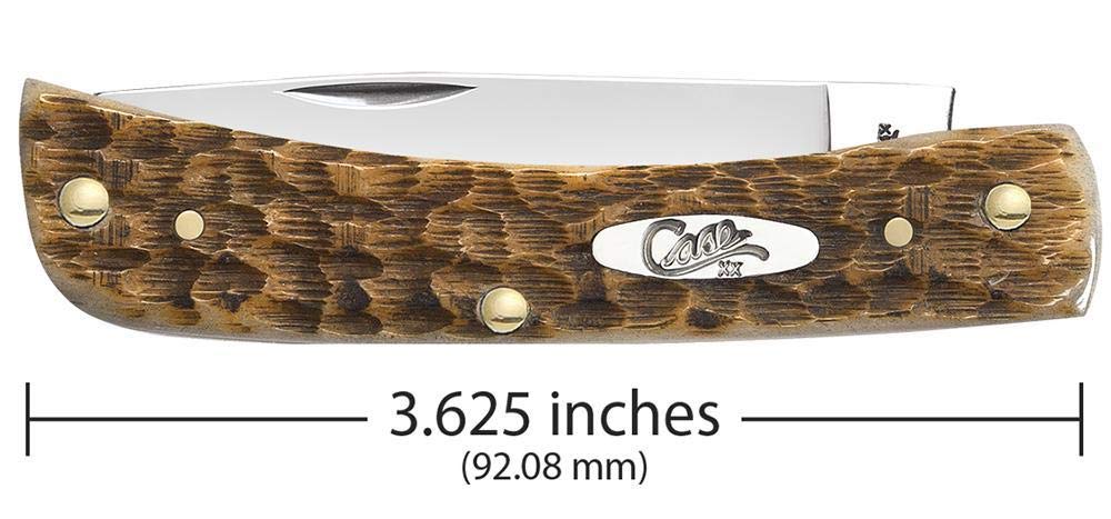 Personalized Case Amber Bone Peach Seed Jig Sod Buster Jr Pocket Knife with Free Text Laser Engraving