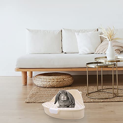 PATKAW Large Rabbit Litter Rabbit Corner Potty Rabbit Toilet Box Rabbit Potty Box Box Potty Corner