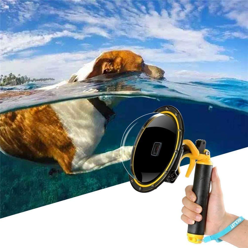 Dome Port for GoPro Hero 7 6 5 Black Underwater Photography Housings Dive Case Waterproof Camera Lens Cover Protector with Trigger Floating Hand Grip Accessories for Go Pro 7 6 5