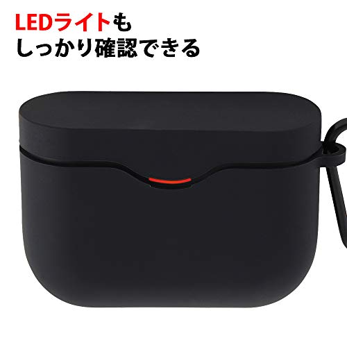 Digital Alchemist Sony Wireless Noise Cancelling Stereo Headset WF-1000XM3 Shockproof Silicone Case with Carabiner Black DT-SF1XM3C1/B