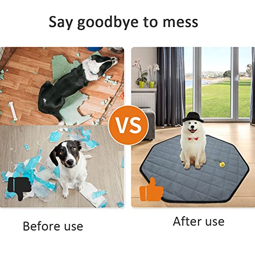 Octagon Washable Liner for Small Animal Playpen,Guinea Pig Bedding Cage Liners Washable Pee Pads for Dogs Pets (40.6 inch)
