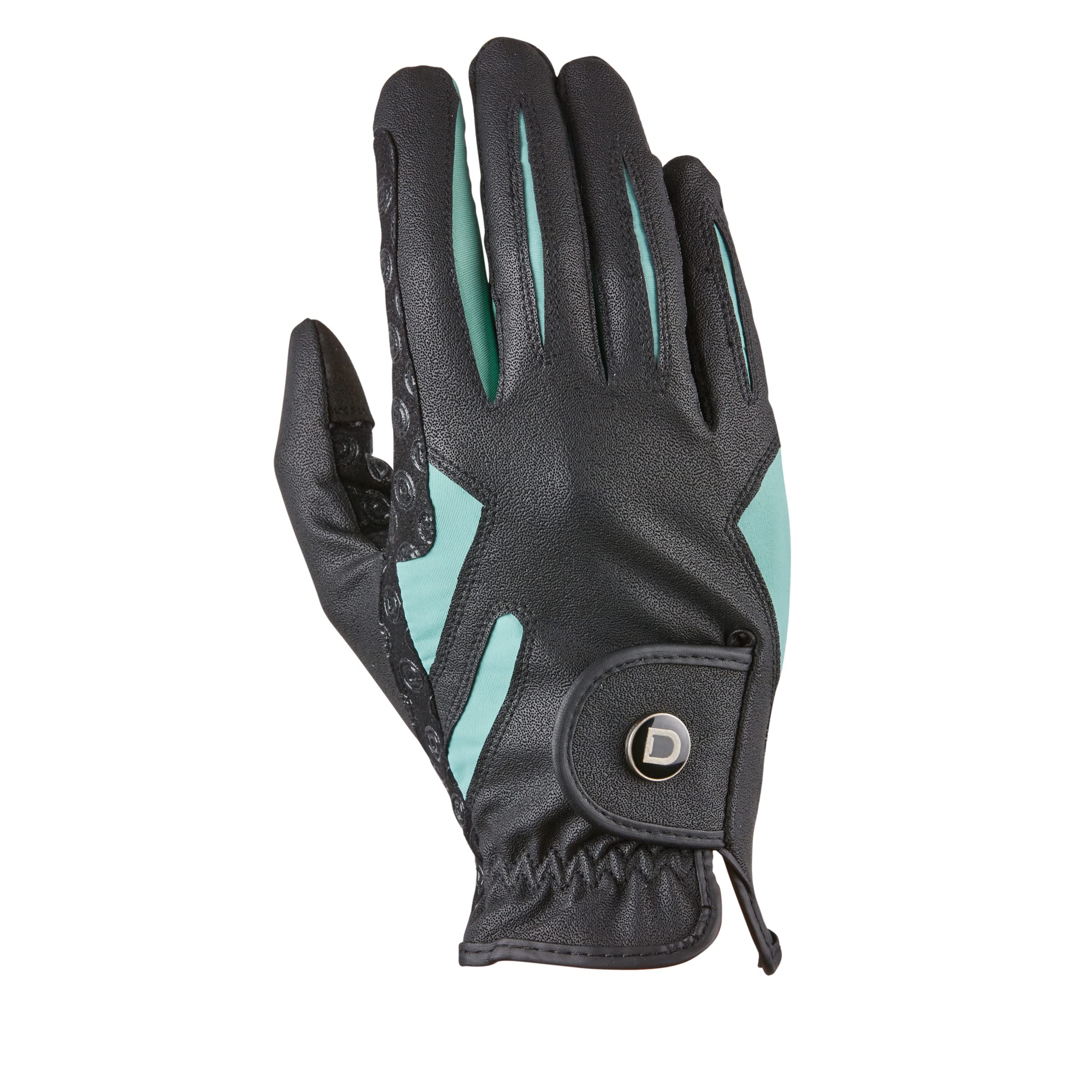 Dublin Cool-It Gel Riding Glove, Black/Teal, Medium/7