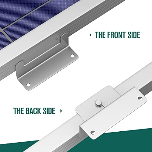 Houseables Solar Panel Mounting Brackets, Roof Panels Z Bracket, 2.5β x 1.5β x 3.9β, 4 Sets (16 Pc), Aluminum, Off Grid, Adjustable Mount Nuts & Bolts, Boat Accessories, Wind Generators, RVs, Trailers