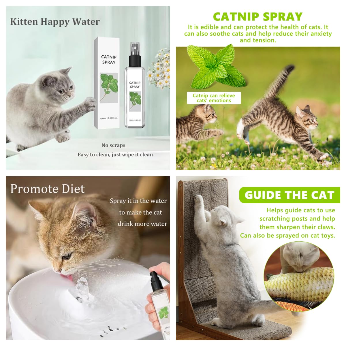 Joycat Spray, Herbal Cat Joy Spray, Catnip Spray for Indoor Cats,100ml Celery Pets Catnip Spray,Cat Training Spray with Catnip, Cat Anxiety Relief,Cat Calming Spray, Anti Scratch Cat Spray (1 Bottle)
