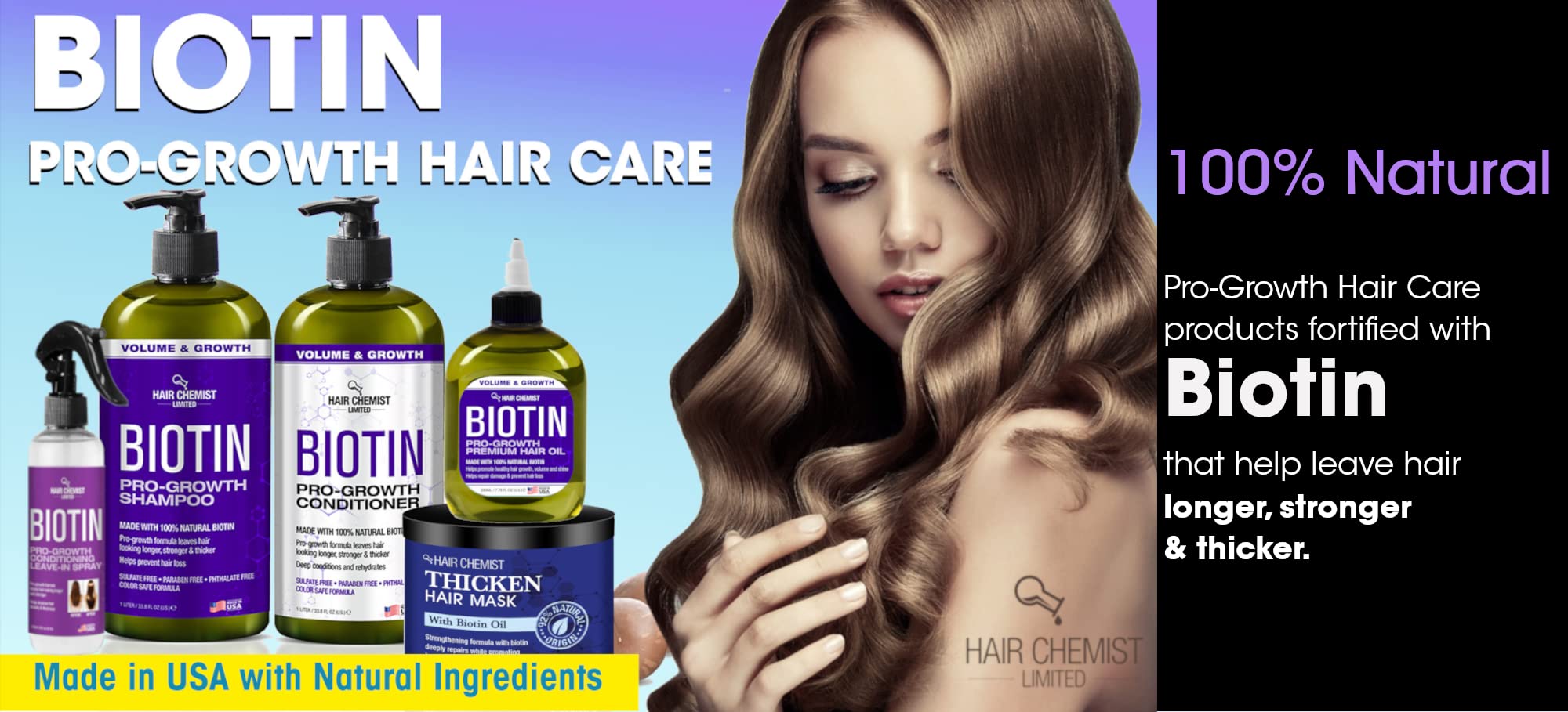 Hair Chemist Biotin Leave-in Conditioning Spray 6 oz. - Deep Conditioning Treatment, Leave in Conditioner