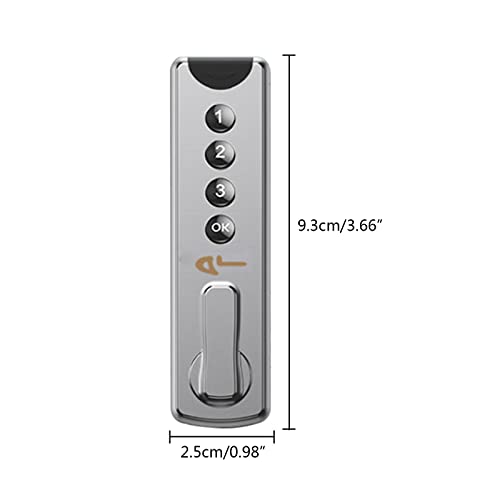 Digital Smart Locks Smart Password Lock Zinc Alloy Material Password Drawer Lock Electronic Smart Door Lock for Office Smart Cabinets Lock