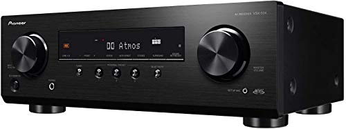 Pioneer VSX-534 Home Audio Smart AV Receiver 5.2-Ch HDR10, Dolby Vision, Atmos and Virtual Enabled with 4K and Bluetooth