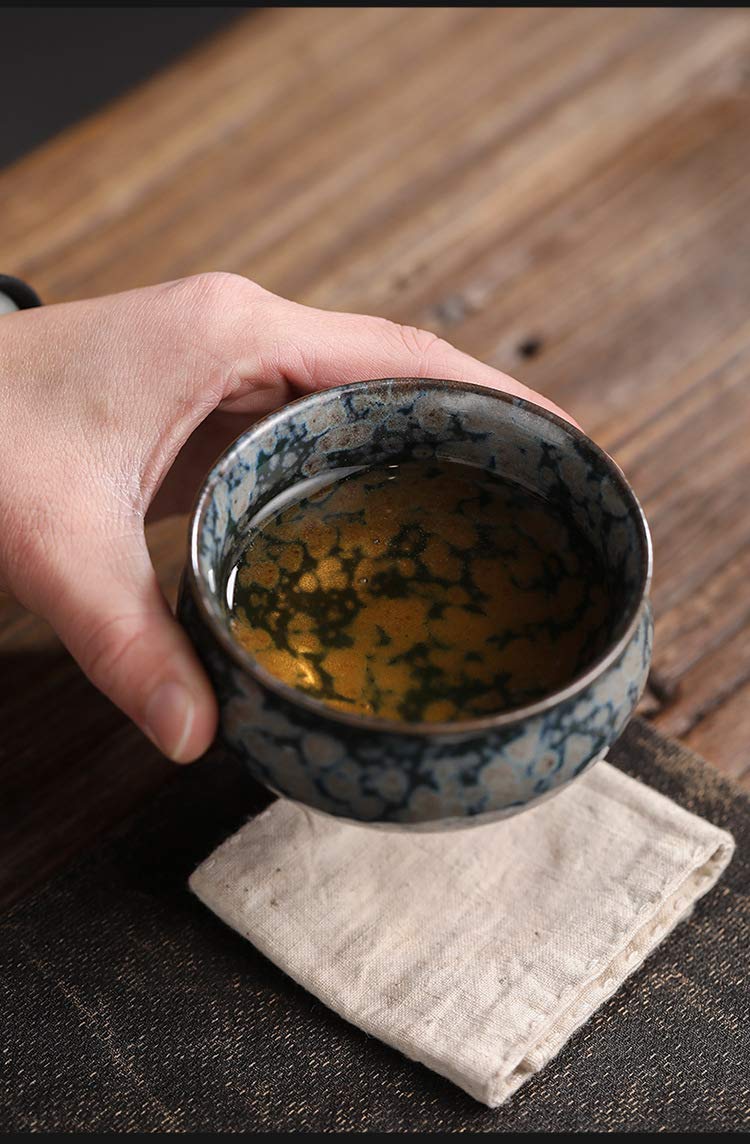 Handmade Tea Cup,Tea Cup Set of 5,Kung Fu Tea Cup,Tea Cup Without Handle,Small teacups Bulk,Traditional Chinese Tea Cup