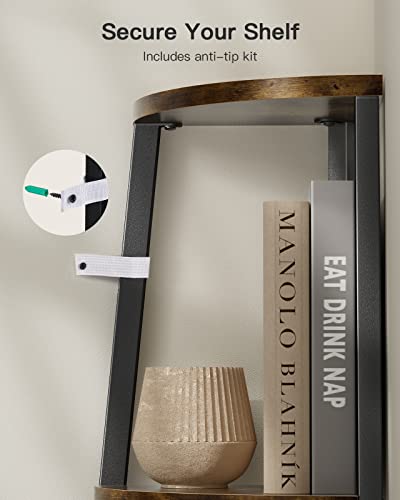 Pipishell Coat Rack and 5 Tier Corner Shelf for Home Office