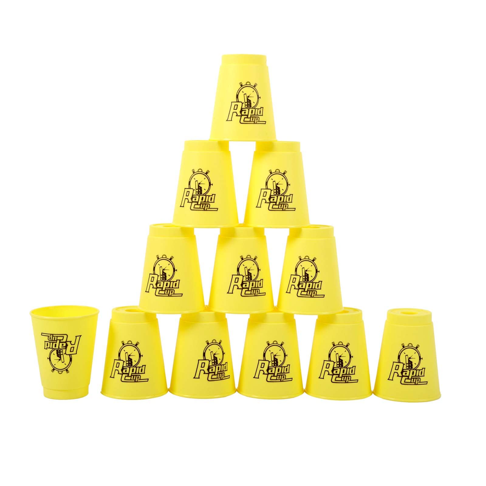 Erlsig Quick Stacks Cups 12 Pack of Sports Stacking Cups Speed Training Game Challenge Competition Party Toy