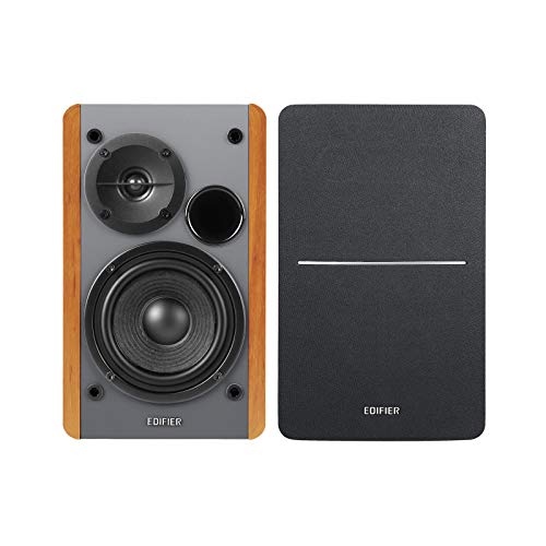 Edifier R1280Ts Powered Bookshelf Speakers - 2.0 Stereo Active Near Field Monitors - Studio Monitor Speaker - 42 Watts RMS with Subwoofer Line Out - Wooden Enclosure