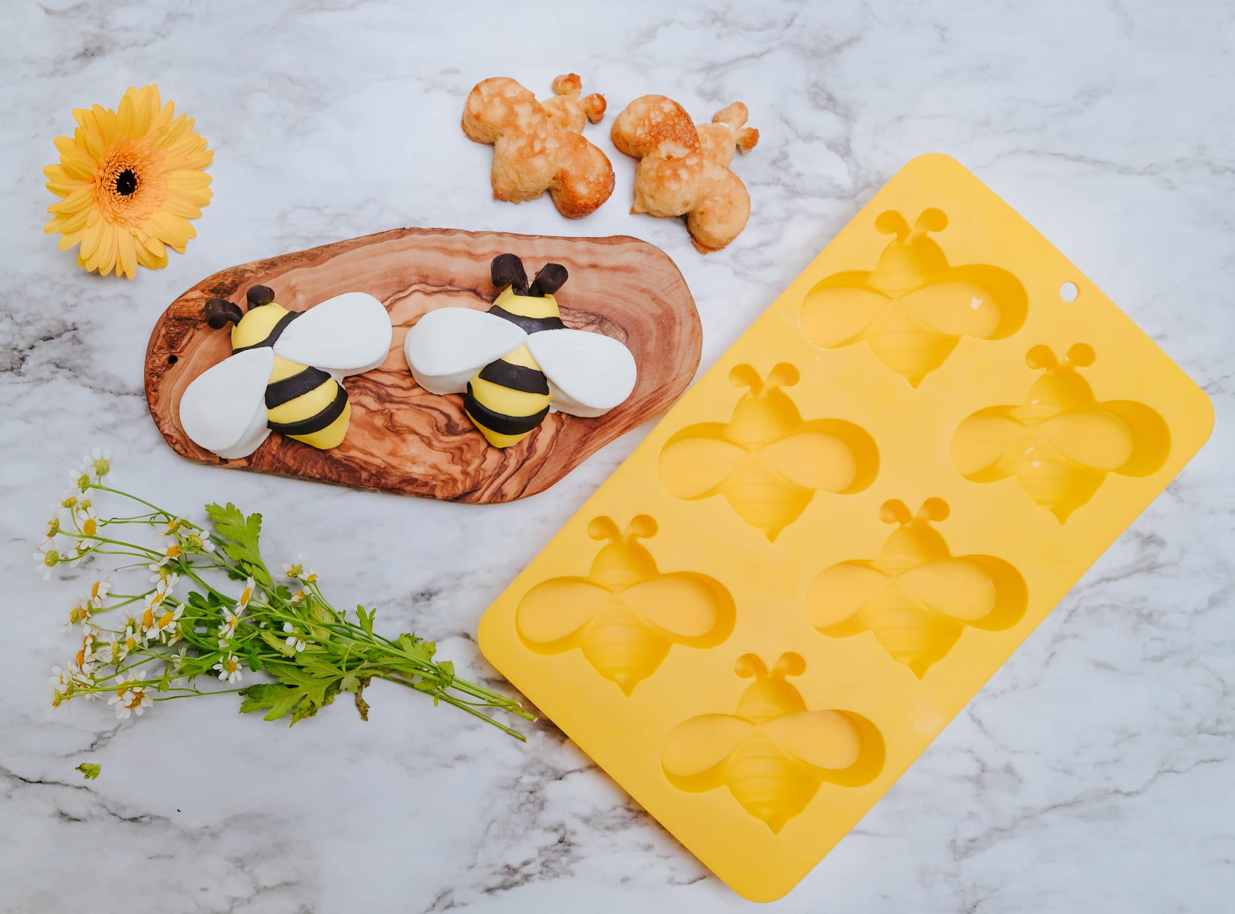 Handstand Kitchen Spring Fling Silicone Tulip & Daisy Shaped Silicone Cupcake Mold