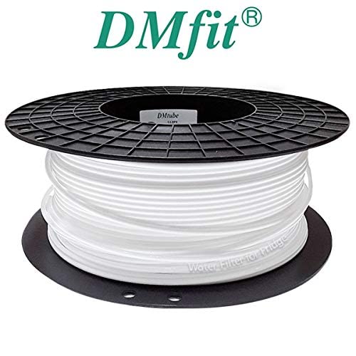DMfit White LLDPE Tubing Tube (0.17" ID 1/4" OD) 1000 Feet per Reel, NSF/ANSI-51,61 Certificate
