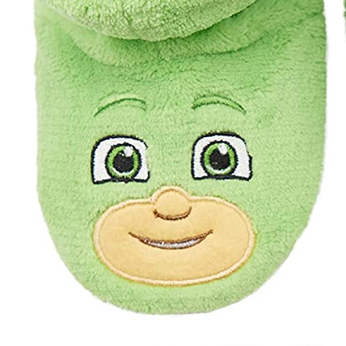 PJ Masks Boys Socktop Slippers - PJMASKS Catboy, Owlette, Gekko Toddler Slippers (Green, 7-8 Toddler)