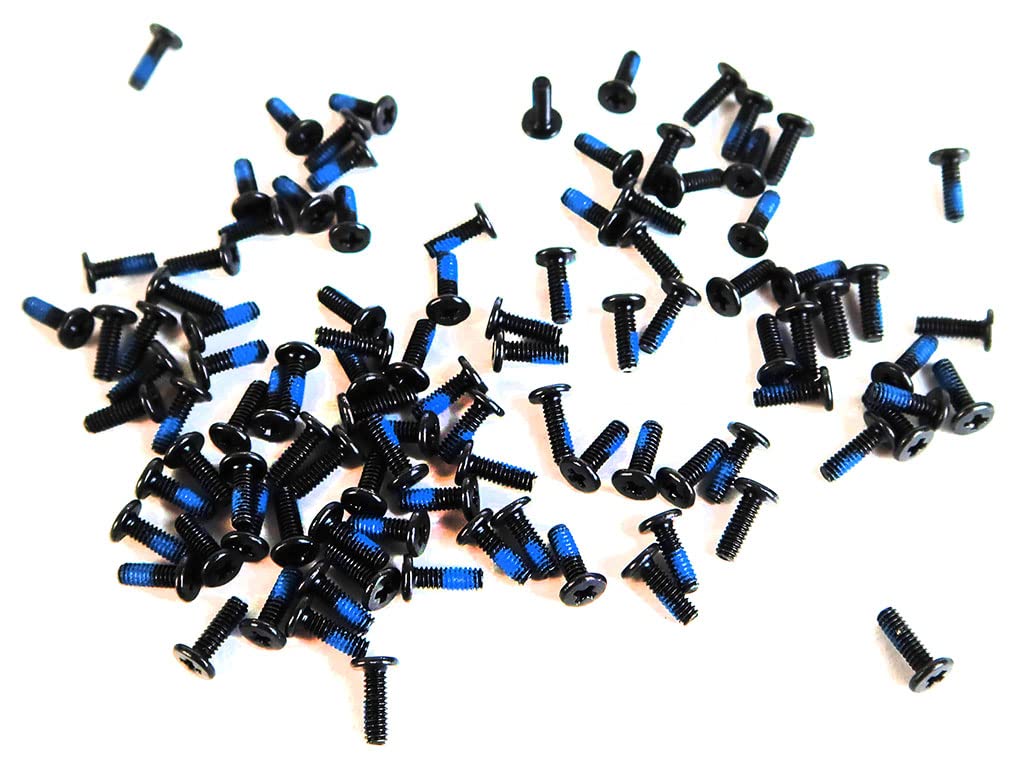 Nylok Patch Flat Phillips Head M2x7.5mm Screws 100 Pieces Package 693117-001 Compatible Replacement Spare Part for HP Compatible and Other Systems