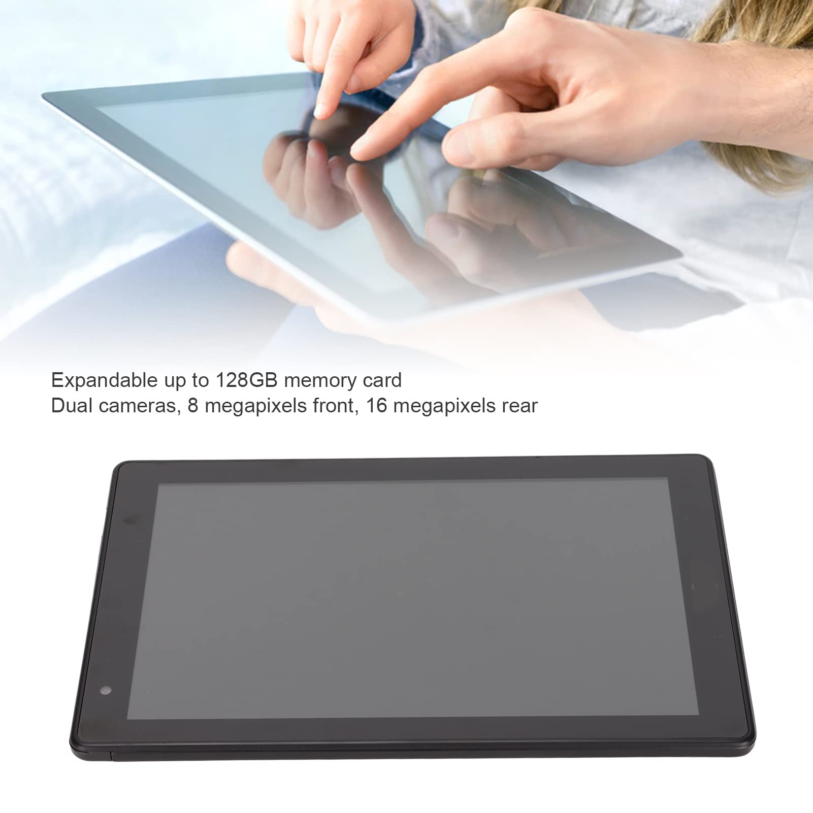 LBEC 8 Inch Tablet Dual Standby Battery 8000mah mtk6592 Processor Dual Sim 4gb 64gb Ram Kids Tablet for School (Black)